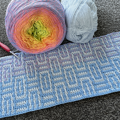 Ravelry: Mosaic Matches Blanket pattern by Melanie Payne