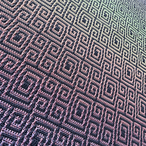 Ravelry: Mosaic Meander Blanket pattern by Melanie Payne