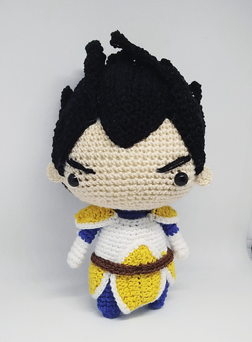 Ravelry: Vegeta Dragon Ball amigurumi pattern by Lorena Flores ...