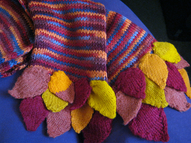 Ravelry: Falling Leaves Scarf pattern by Penny Ollman