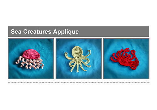 Ravelry: sea creatures applique 1 pattern by Ramona Byers