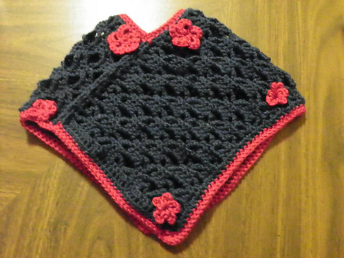 Ravelry: Spring Flowers Poncho pattern by Kara Gunza