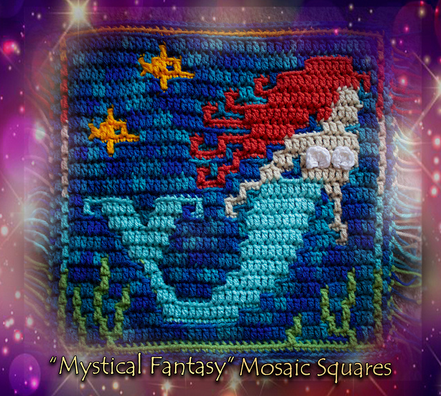 Ravelry: Mystical Fantasy Mosaic Crochet Square - Mermaid pattern by ...