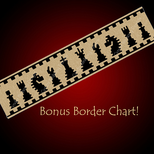Ravelry: Checkmate! Mosaic Chess square & border pattern by Cyndie Birdsong