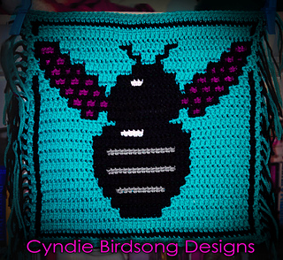 Ravelry: Chonky Bumble Bee - mosaic square pattern by Cyndie Birdsong