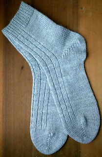 Ravelry: The Everyday Broken Rib Socks pattern by Cynthia Wilson