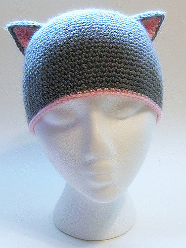 Ravelry: Kitty Cat Beanie pattern by Cynthia Rae