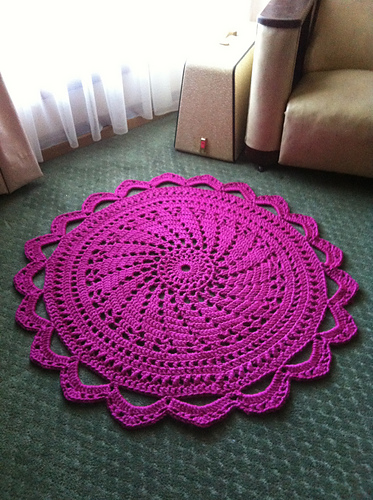 Ravelry: Raspberry Sorbet Rug pattern by Daina Mickus