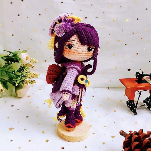 Ravelry: Raiden Shogun Genshin Impact pattern by Daisytinythings