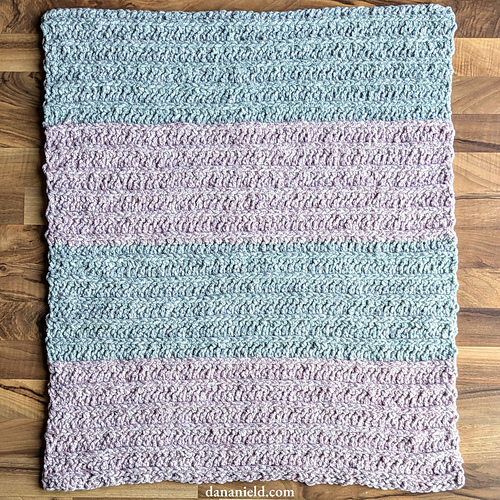 Ravelry: Last-Minute Christmas Crochet Baby Blanket pattern by Dana Nield