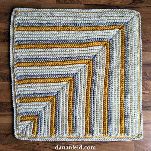 Ravelry: Modern Mitered Crochet Baby Blanket pattern by Dana Nield