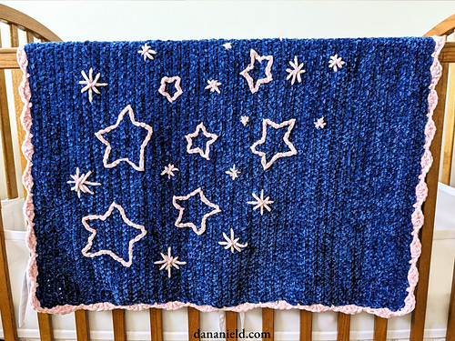 Ravelry: Starry Velvet Crochet Baby Blanket pattern by Dana Nield