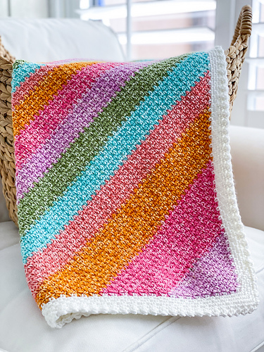 Ravelry: The Sherbet Baby Blanket pattern by Lauren Brown