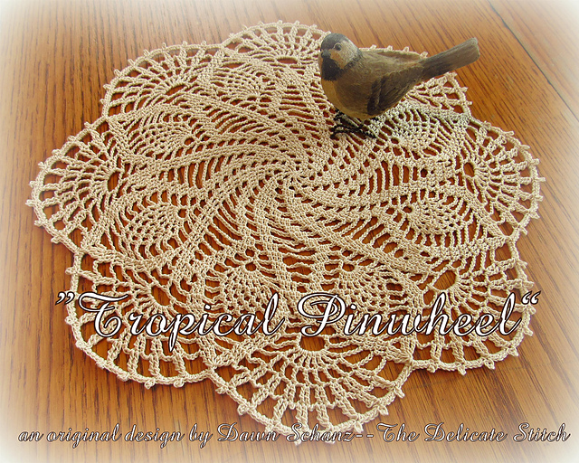Ravelry: Tropical Pinwheel Doily pattern by Dawn Schanz
