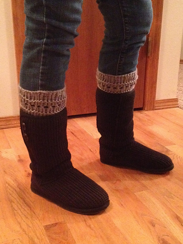 Ravelry: Stitch and Lace Boot Topper pattern by Dayna Scoles