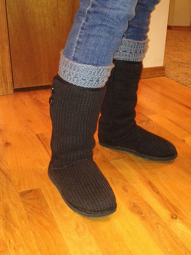 Ravelry: Stitch and Lace Boot Topper pattern by Dayna Scoles