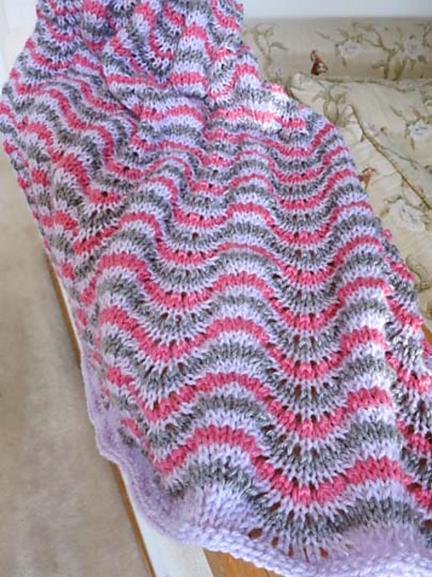 Ravelry: dbkn5's Rippling Waves Baby Blanket
