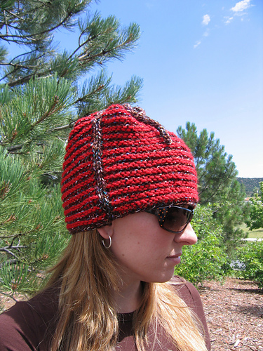 Ravelry: One-Row Tweed Stripe Hat pattern by Kathy North