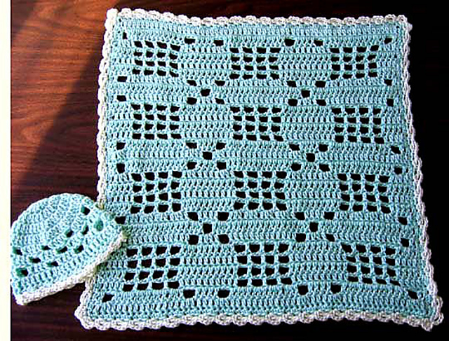 Ravelry: Little Baby Filet Crochet Set pattern by Kathy North