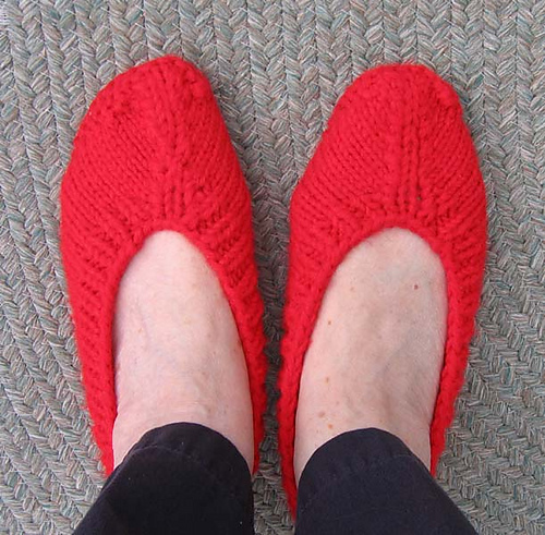 Ravelry: Ballet-style Slippers pattern by Kathy North