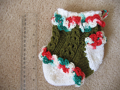 Ravelry: Ruffled Lace Christmas Stocking pattern by Kathy North