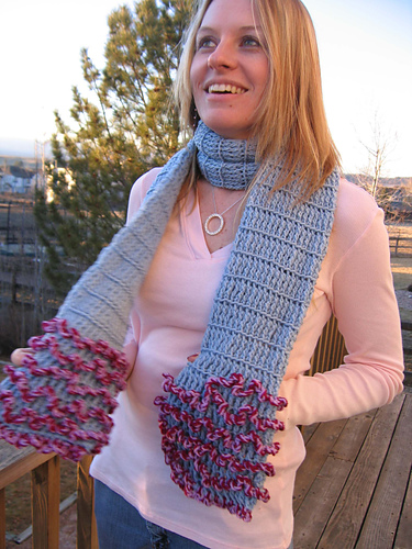 Ravelry: Wacky Fun Tube Scarf pattern by Kathy North