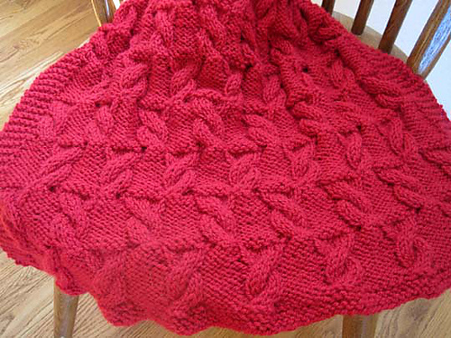 Ravelry: Cuddle Cable Baby Blanket pattern by Kathy North