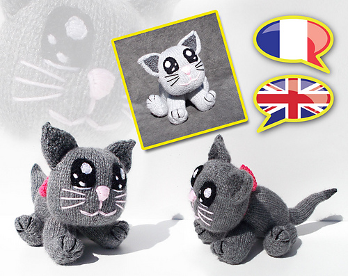 Ravelry: Gri Zhou the manga Cat pattern by Tutos Delphine