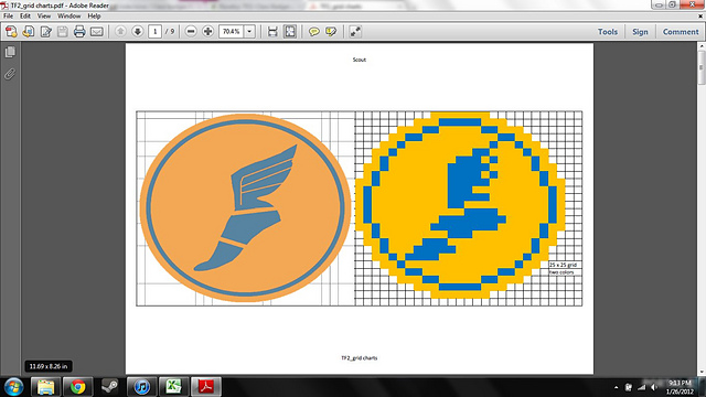 Ravelry: TF2: Class Badges pattern by Courtney Richards