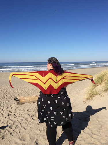 Ravelry: Wonder Woman Wrap (crochet) pattern by Carissa Browning