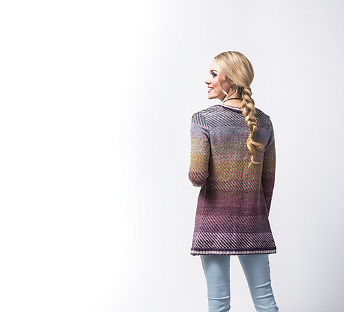 Ravelry: Dye-Agonal Stripes Cardigan pattern by Megan Dial