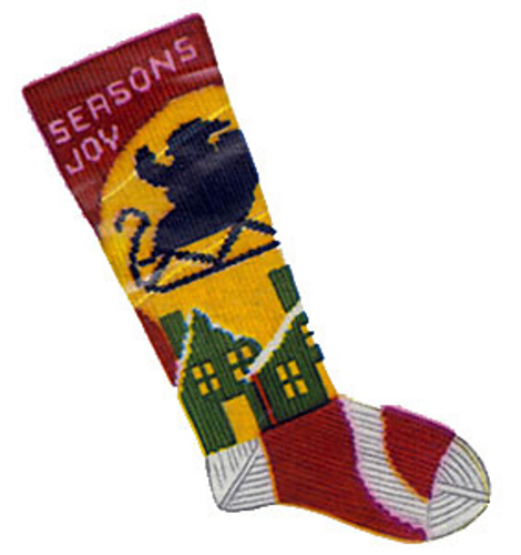 Ravelry: No. 105 Seasons Joy Christmas Stocking pattern by Della Fitch
