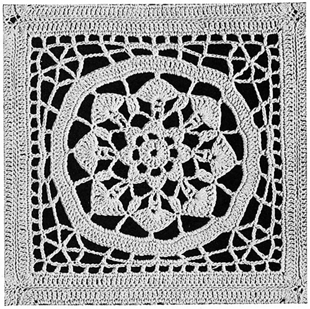 Ravelry: Fair and Square Bedspread #685 pattern by The Spool Cotton Company