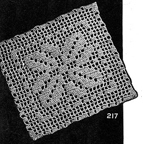 Ravelry: Flower Filet Motif #217 pattern by American Thread Company