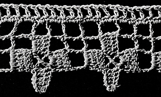 Ravelry: Filet Crochet Edging #761 pattern by American Thread Company