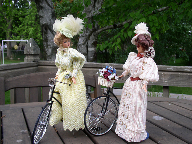 Ravelry: 1895 Sunday Cycling Costumes pattern by Sandra Peach