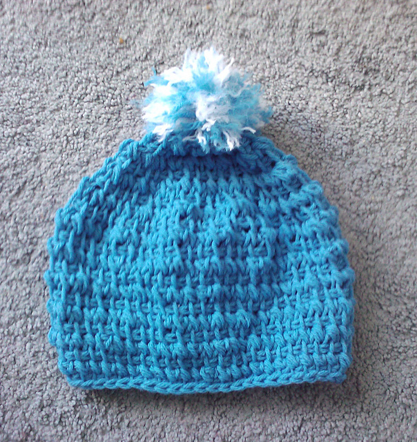 Ravelry: Blue Puffball Hat pattern by Hailey Redden