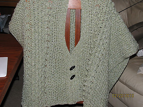 Ravelry: Aran Toggle Wrap pattern by Nazanin S. Fard