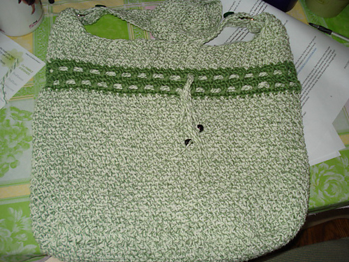 Ravelry: Spring Moss Totebag pattern by Merri Purdy
