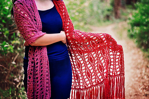 Ravelry: Provenance Wrap pattern by D' Elegant Ermine