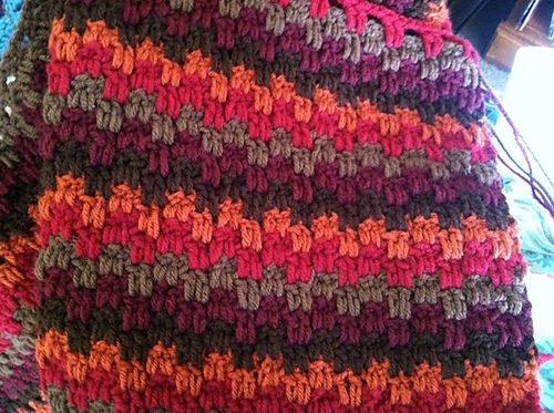 Ravelry: delighted40's Leaping Stripes and Blocks Blanket