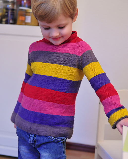 Ravelry: demi74's EZ Raglan Stripes