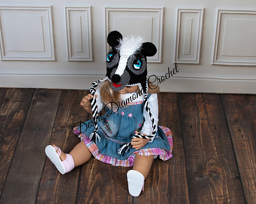 Ravelry: 101 - Lil Stinker Skunk Hat pattern by Desert Diamond Crochet