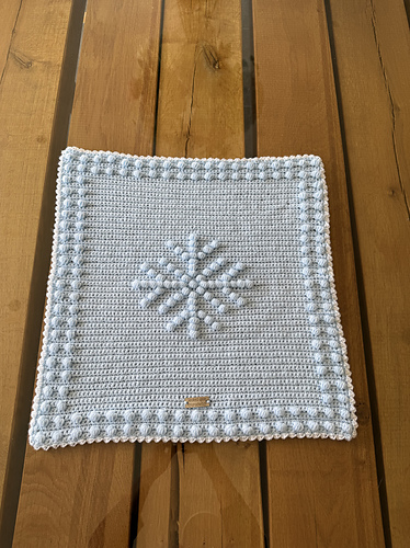 Ravelry: Snowflake Baby Blanket pattern by designs_by_hookeduponcrochet
