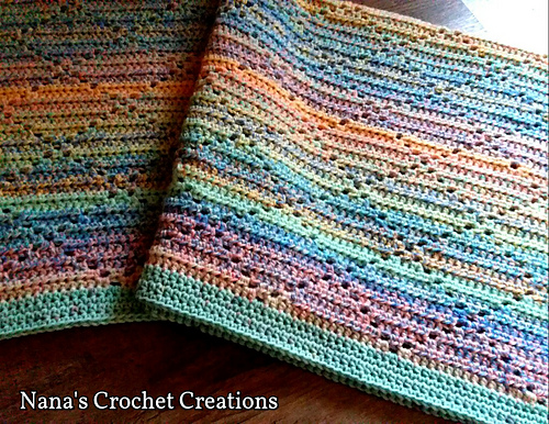 Ravelry: Nana's "HDC Diamonds" Filet Crochet Blanket pattern by D Maunz