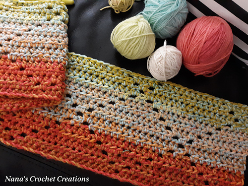 Ravelry: Nana's "HDC Diamonds" Filet Crochet Blanket pattern by D Maunz