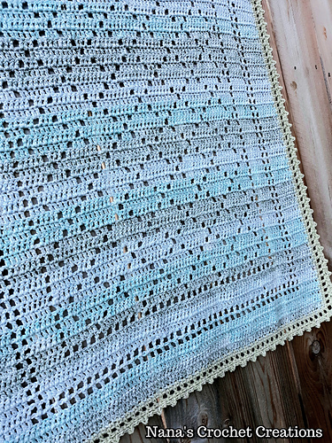 Ravelry: "Cozy Cuddles" Filet Crochet Baby Blanket pattern by D Maunz