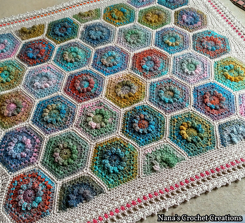 Ravelry: "Merry-Go-Round" Crochet Hexagons pattern by D Maunz