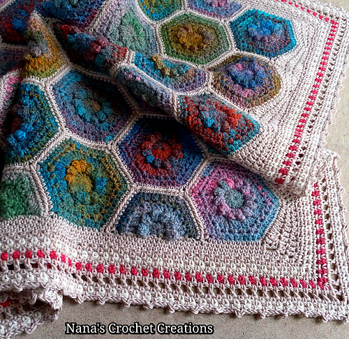 Ravelry: "Merry-Go-Round" Crochet Hexagons pattern by D Maunz