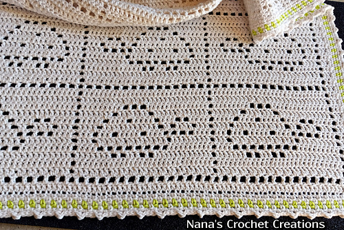 Ravelry: "Tiny The Turtle" Filet Crochet Baby Blanket pattern by D Maunz